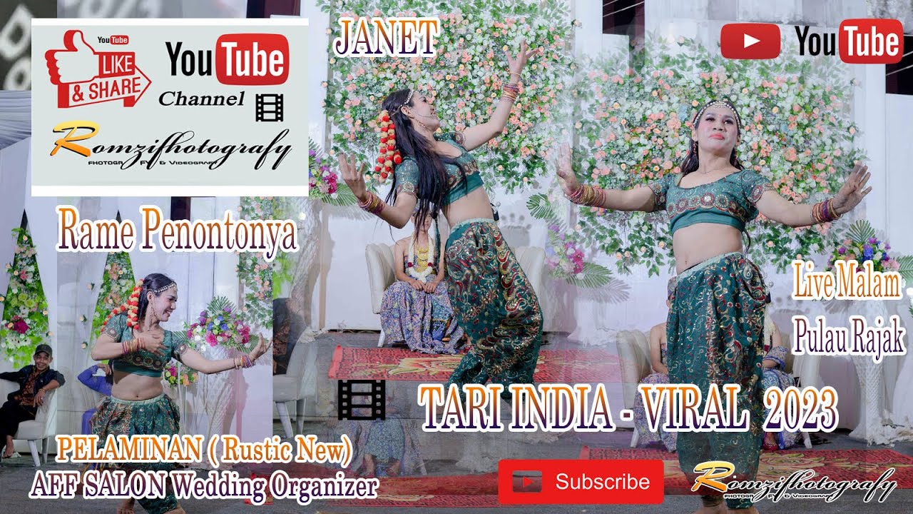 TARI INDIA//VIRAL 2023//JANETA//Pulau Rajak//Tarian Bisa Bikin Nonton Melonggok//Pelaminan Aff ...
