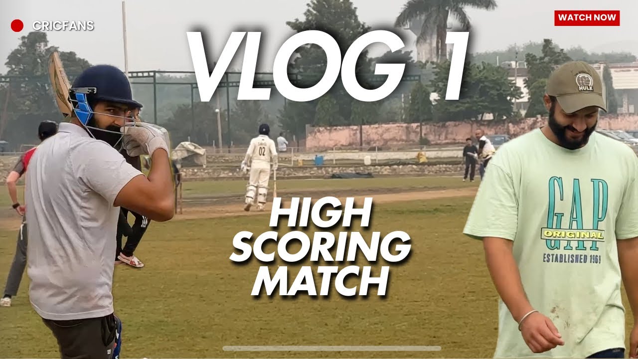 High scoring cricket match | Match day vlog | T20 cricket match - YouTube