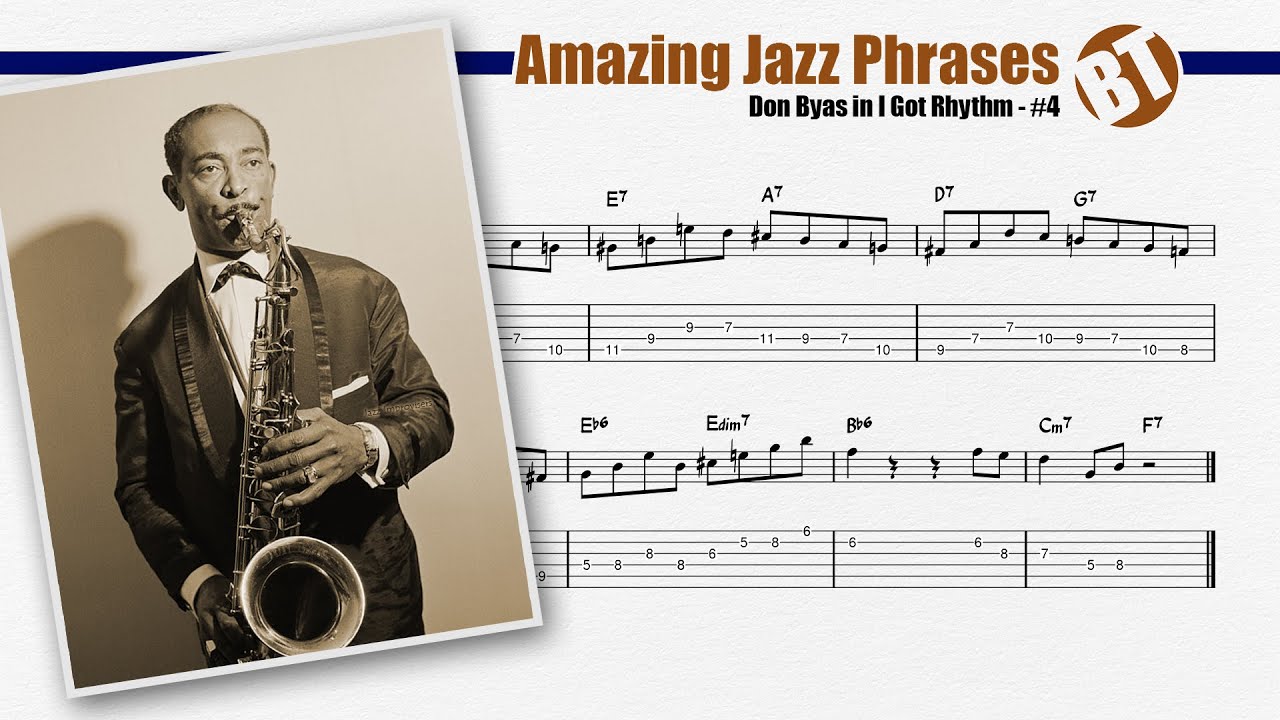 Amazing Jazz Phrases | Don Byas in I Got Rhythm + Backing Track | #22 ...