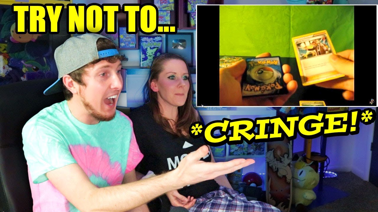 *TRY NOT TO CRINGE!* Reacting To My 1st Ever Pokemon Cards Opening On ...