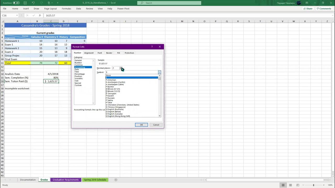 Excel 2016: Module 3: SAM Project 1a Walkthrough - YouTube