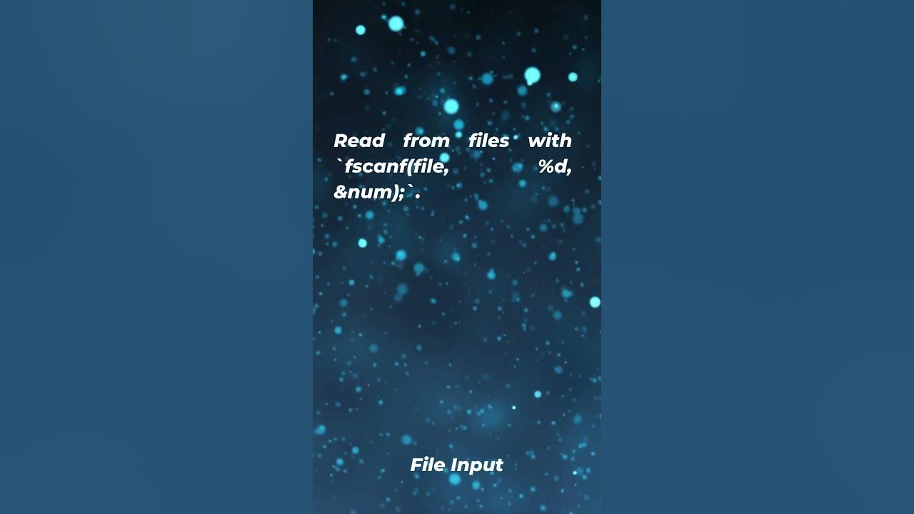 File Input Coding Cforbeginners Programmingcourses Learnc Programminglessons Youtube