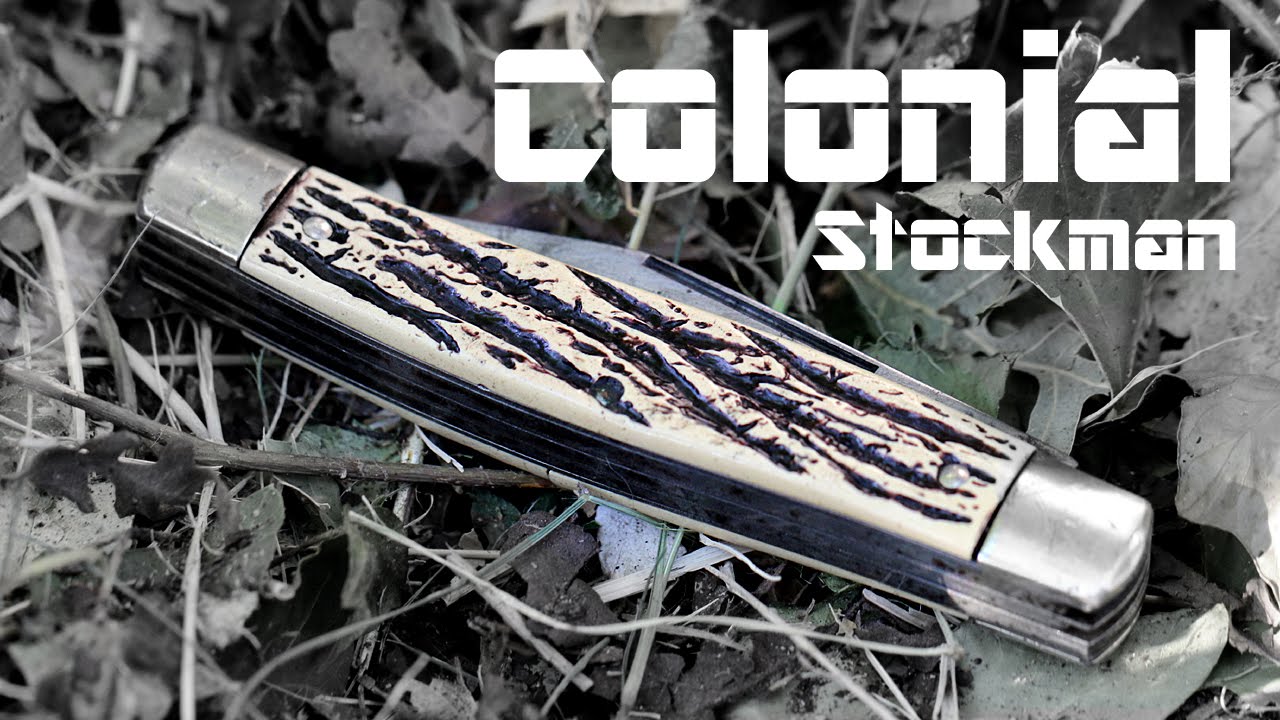 Vintage Colonial Prov. U.S.A. Stockman Pocket Knife - YouTube