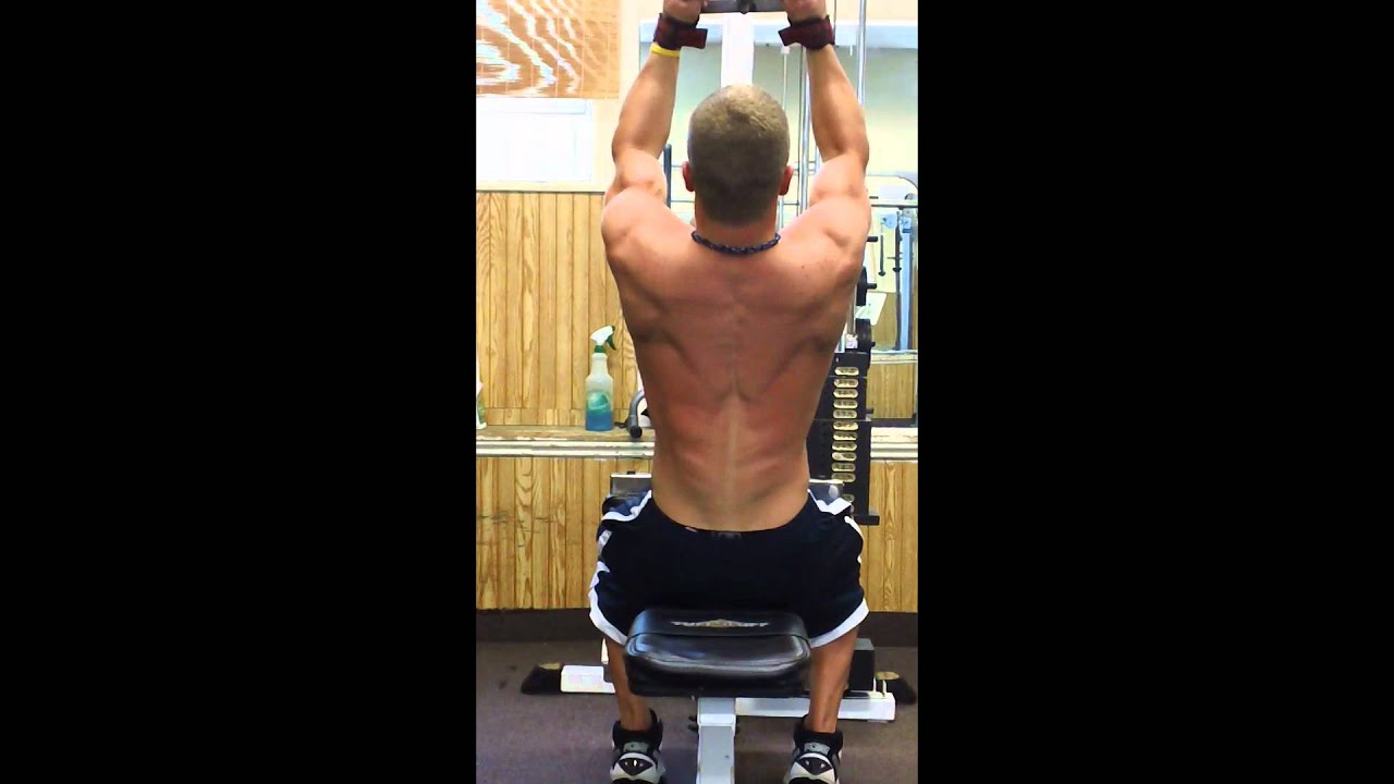 Overhead Pulldown 140 lbs - YouTube