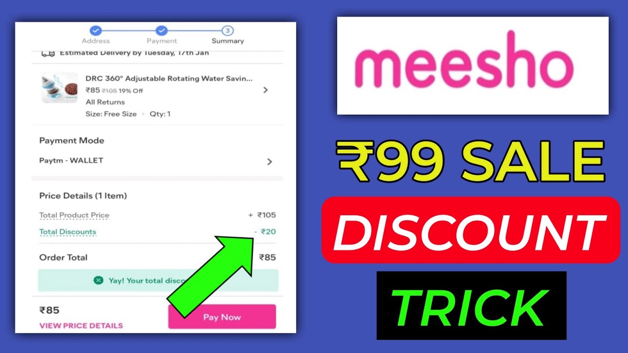 Meesho 99 rupees sale || meesho offers today || meesho new year sale ...