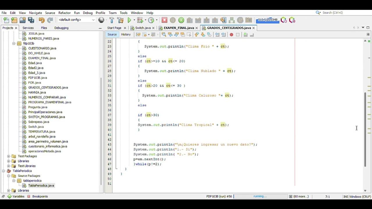 FDP103B Apache NetBeans/PROGRAMA QUE LEA LA TEMPERATURA EN GRADOS CENTIGRADOS - YouTube