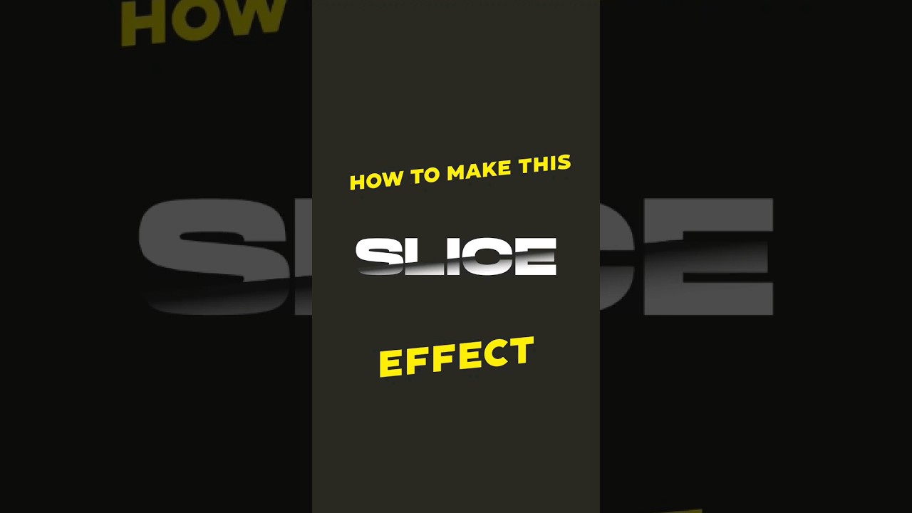 Slice Effect 🔥😨 #adobeillustrator #graphicdesign #shorts - YouTube