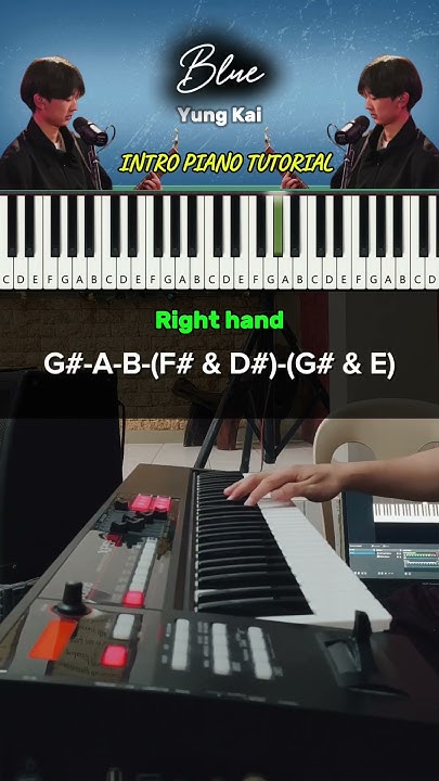 Blue 🎹 Intro Piano Tutorial - Part 1 #blueyungkai - YouTube