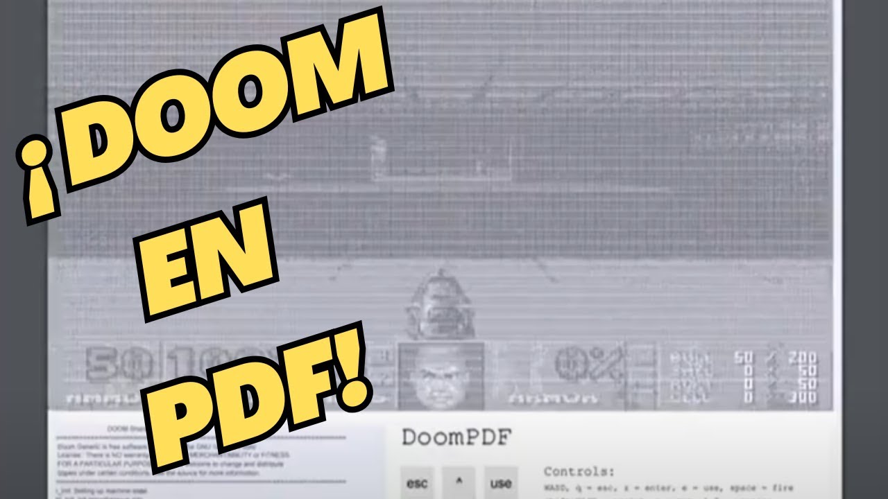 🎮 #DOOM ahora se puede jugar en un archivo PDF. / #DOOM is now playable ...