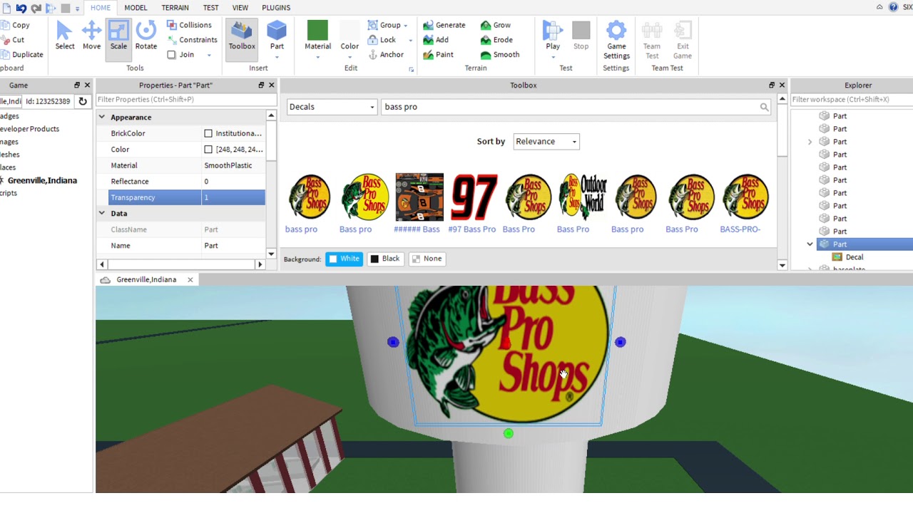 ROBLOX - Greenville Indiana- First attemp on ROBLOX Studio - YouTube