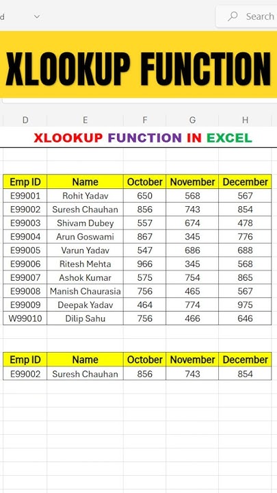 😍Excel Tips: XLOOKUP function for Productivity in 2025 🚀 #exceltips #exceltricks #shorts # ...