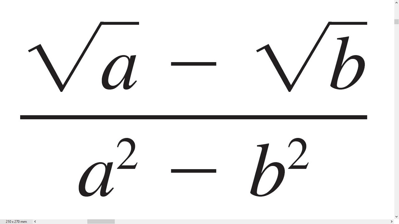 RACIONALIZACION DE NUMERADOR CON RAICES 2 - YouTube