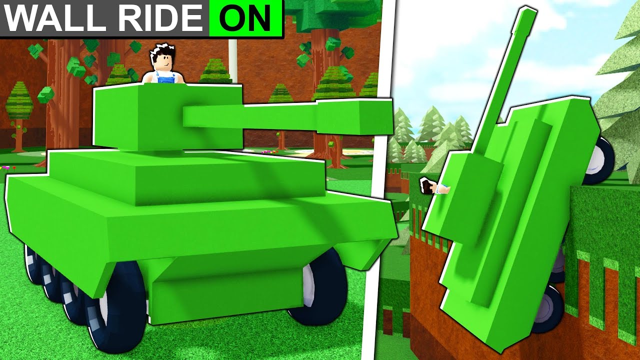 I BUILT A WORKING WALL RIDING TANK IN Build a Boat! - YouTube