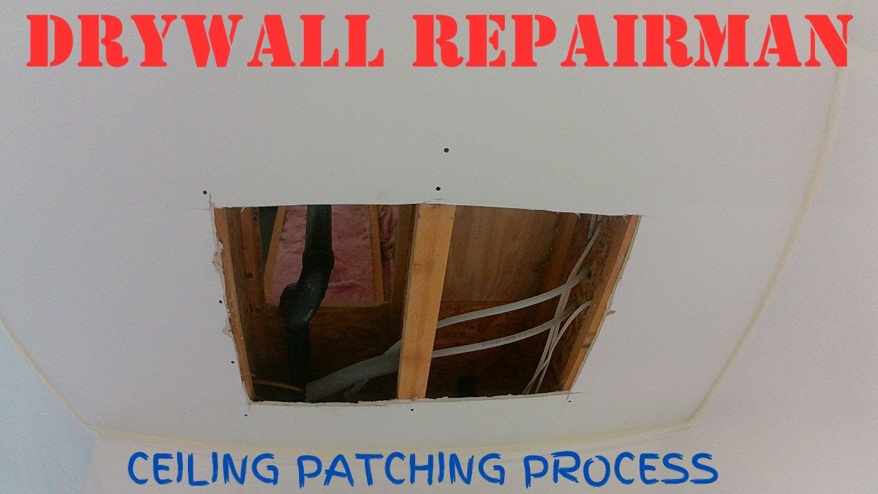 step-by-step process for repairing drywall and applying knockdown ...