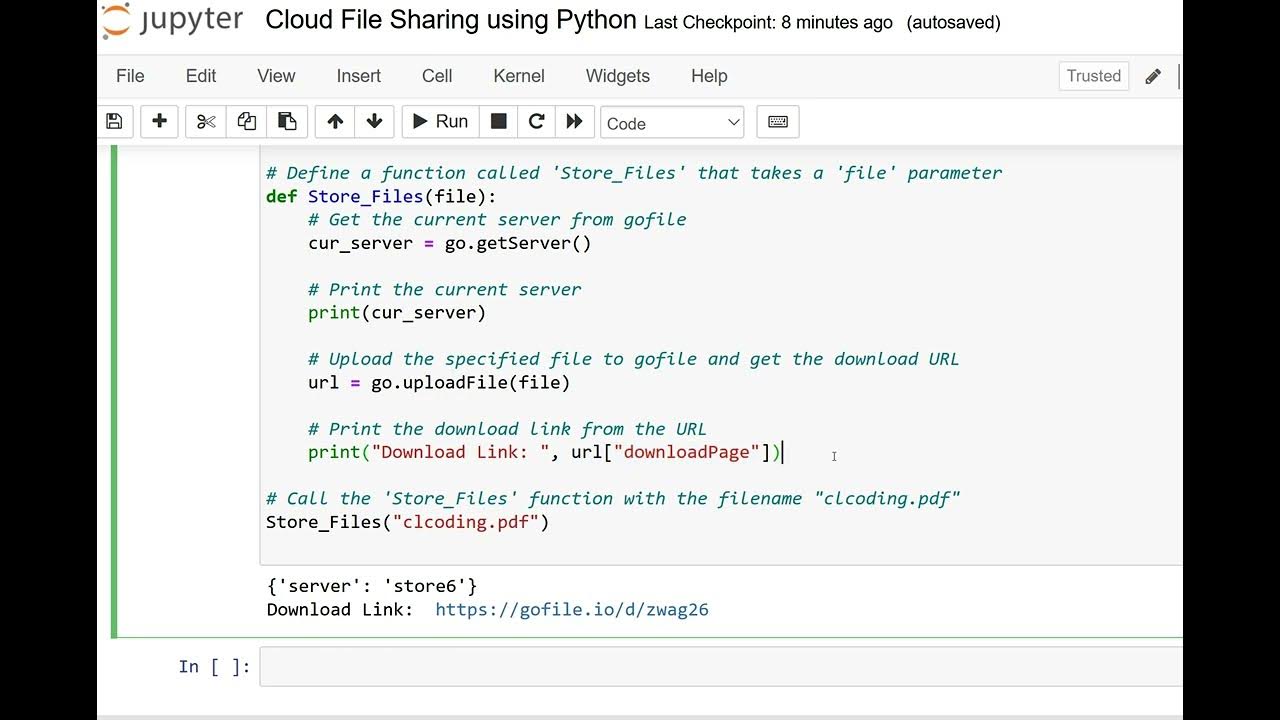 Day 166 : Cloud File Sharing using Python - YouTube