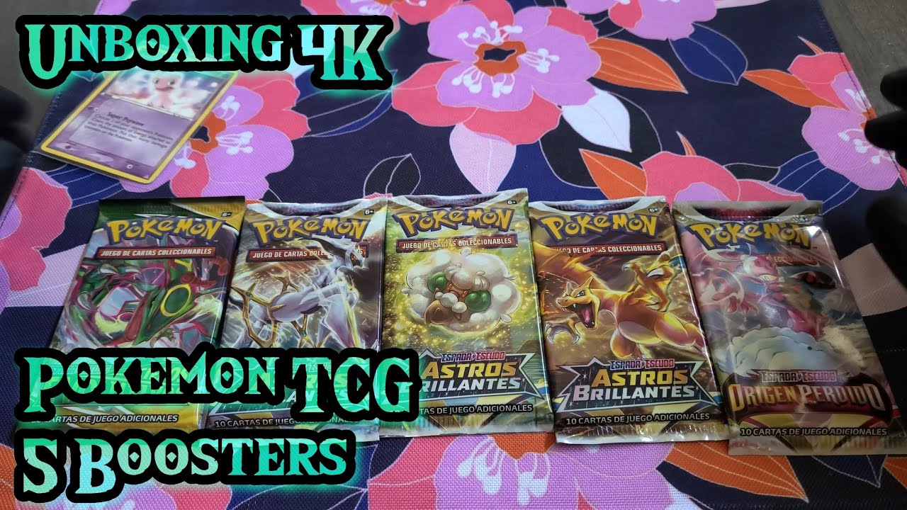 Pokémon TCG 5 Boosters Evolving Skies, Lost Origin Unboxing 4K 7-Eleven ...