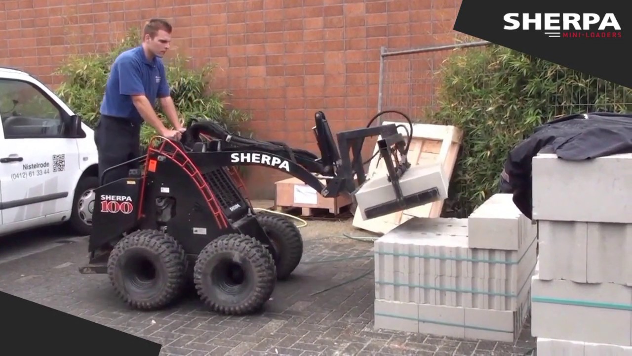 SHERPA 100 | Construction Machine | SHERPA mini-loaders - YouTube