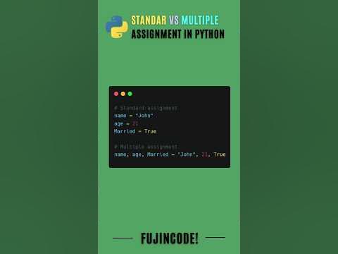 Standar vs Multiple Assignment in Python #coding #programming #python ...