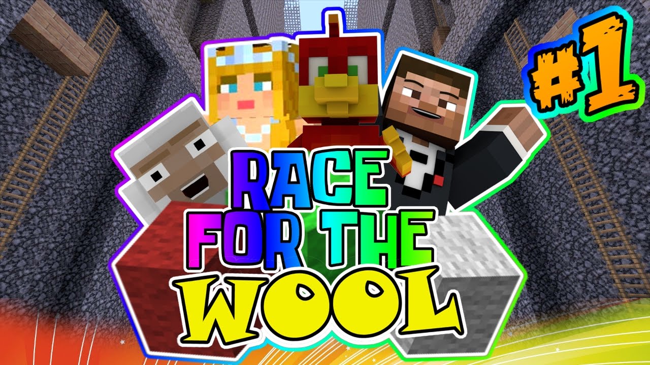 Minecraft xbox -|- RACE FOR THE WOOL !! - The Battle Begins - ep 1 ...