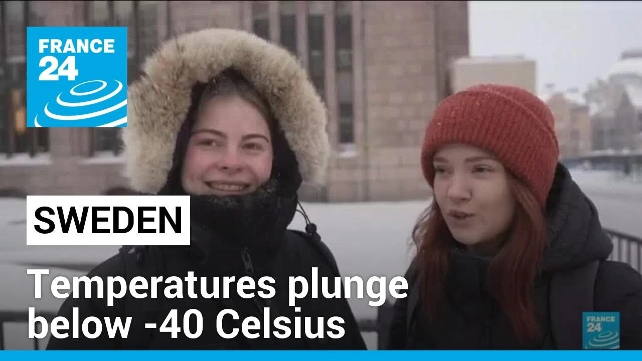 Sweden sees record cold as temperatures plunge below -40 Celsius ...