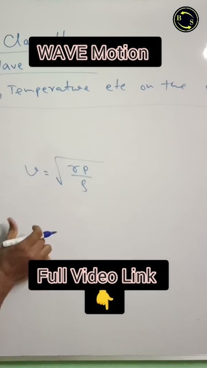 Wave Motion || Effect of Pressure, Temperature || Part-2 || Class XI || #btosacademy - YouTube