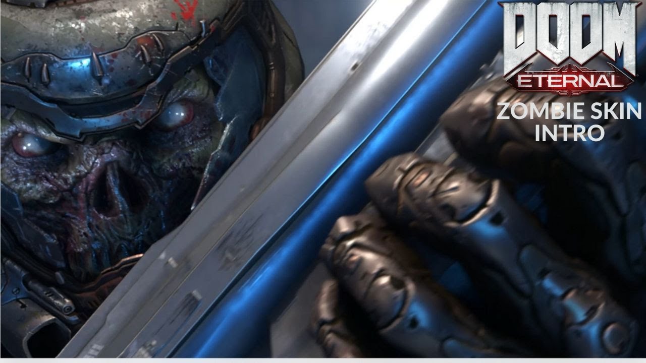 DOOM Eternal - ZOMBIE SKIN WITH INTRO CUTSCENE - YouTube