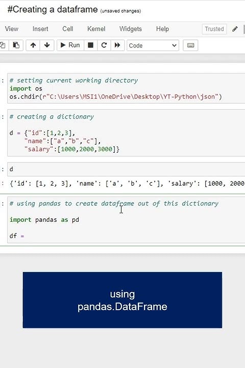 10pythonshorts Pythonbasics Creating Data Frame Manually Using Dictionaries And List With
