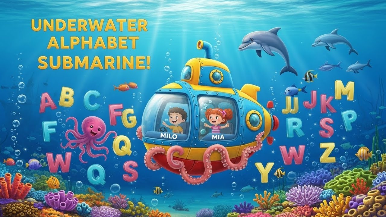 Underwater Alphabet Submarine | Learn ABCs with Ocean Adventure ...