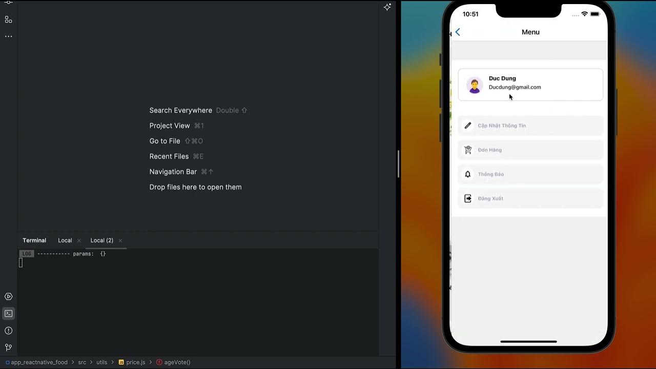 [Đồ án 2023] - App bán hàng, đặt đồ ăn bằng react native - Đánh giá , hiển thị report - 123code ...
