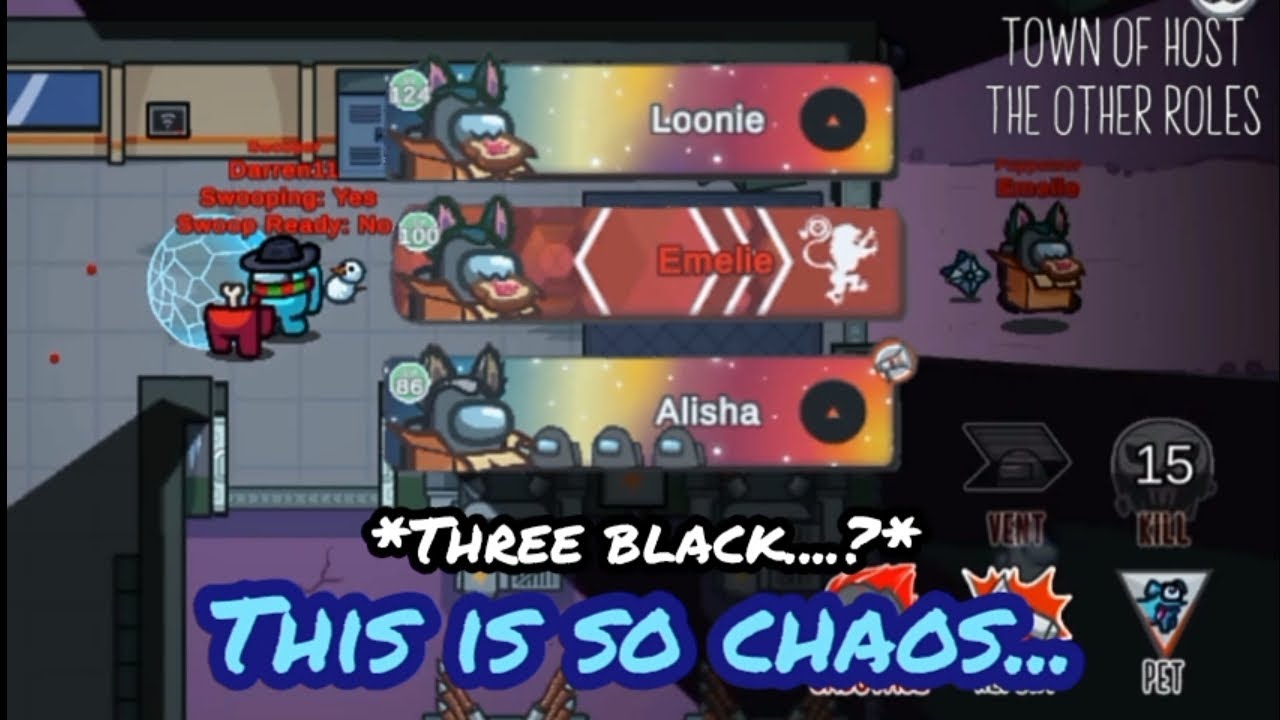 This game is SO CHAOS... 🥶😆 New Swooper Impostor gameplay in Among Us ...