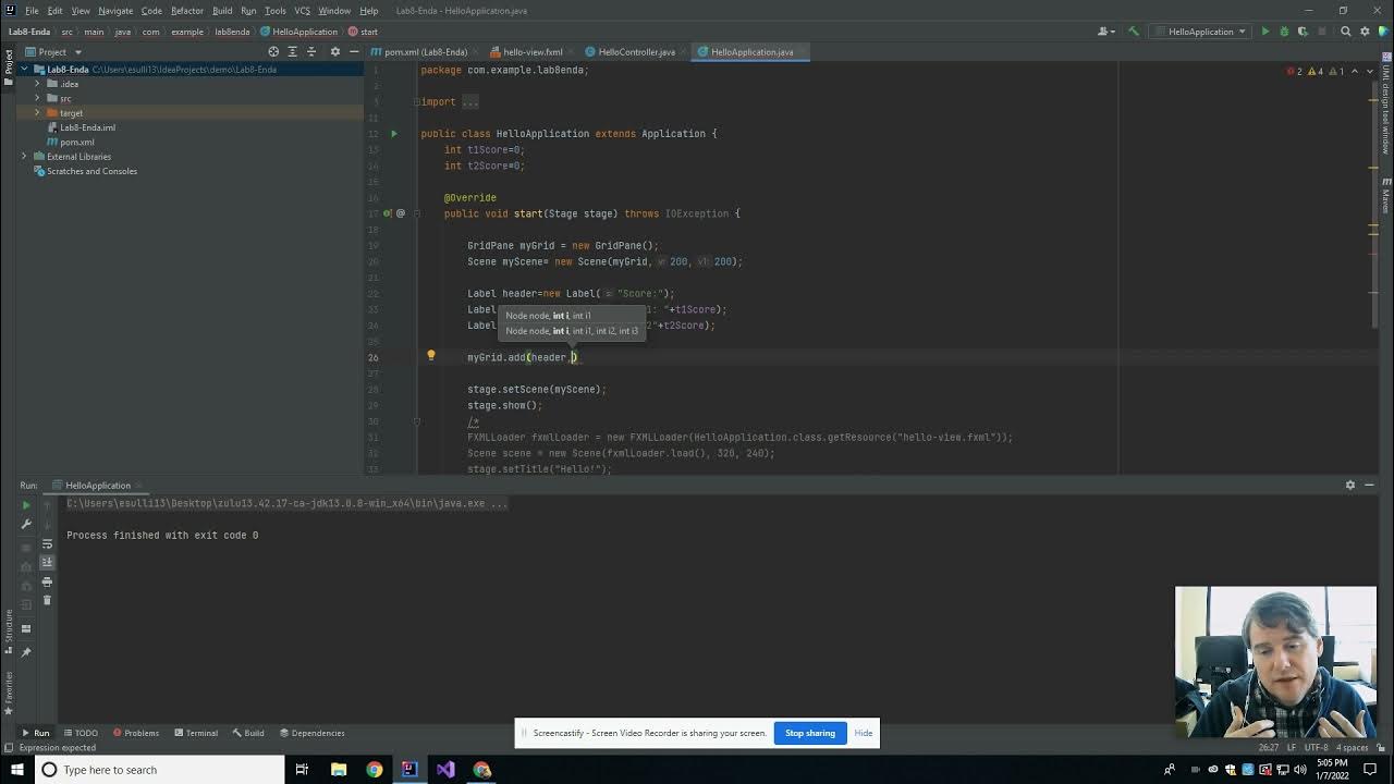 Lab 8 - Java - YouTube