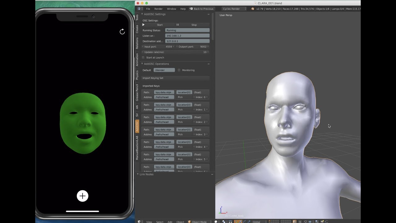 DEMO / Using iPhone X Face Capture with Manuel Bastioni LAB - YouTube