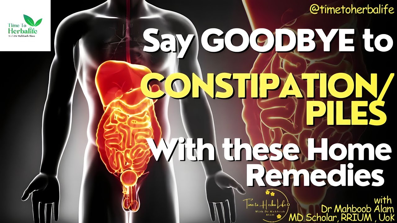 Say GOODBYE to CONSTIPATION/PILES with these home remedies with Dr ...