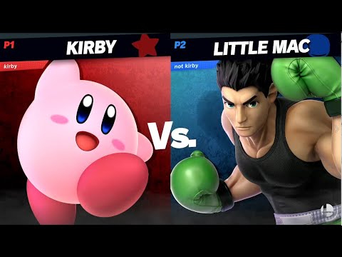 Kirby vs Little Mac Super Smash Bros - YouTube