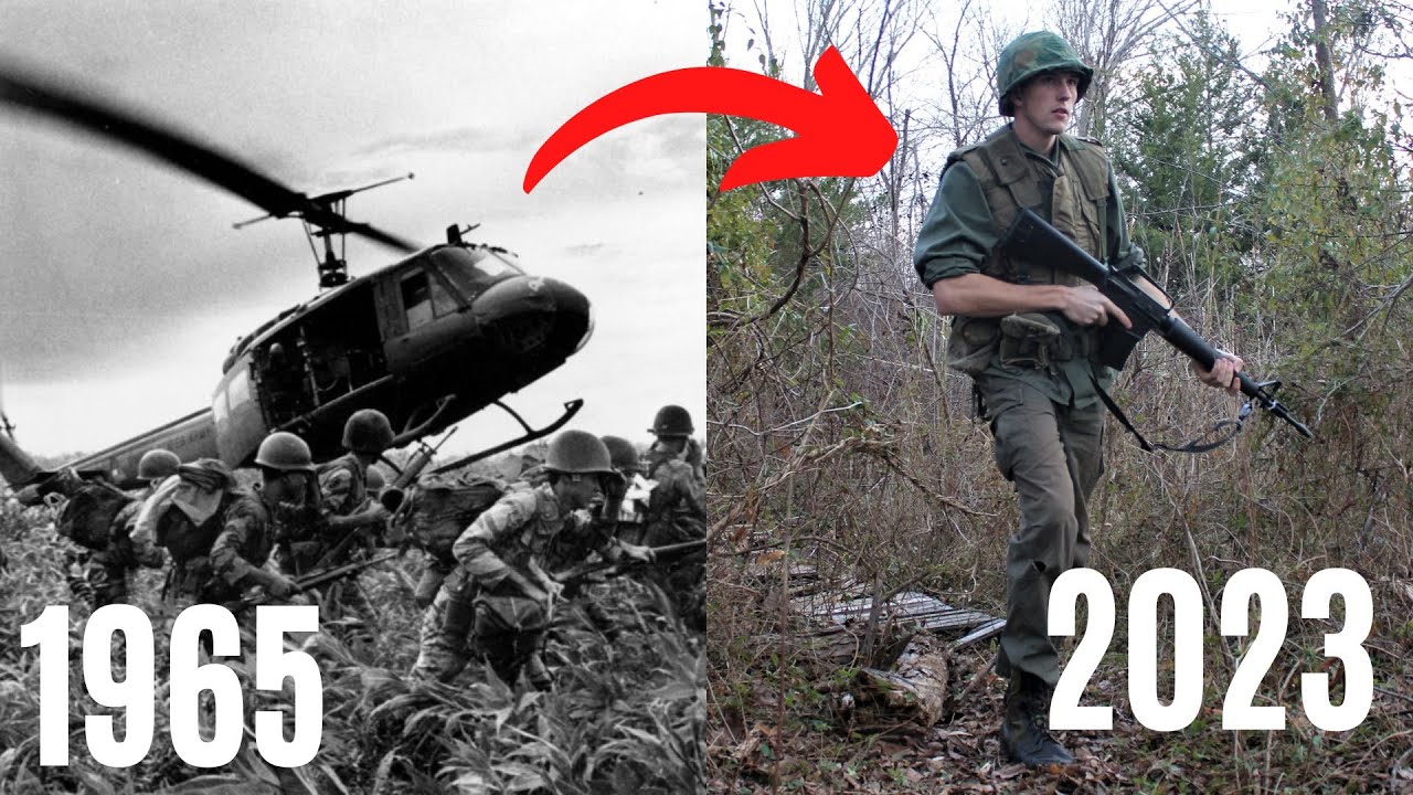 Vietnam War Airsoft Loadout Gameplay - M1956/M16 - YouTube