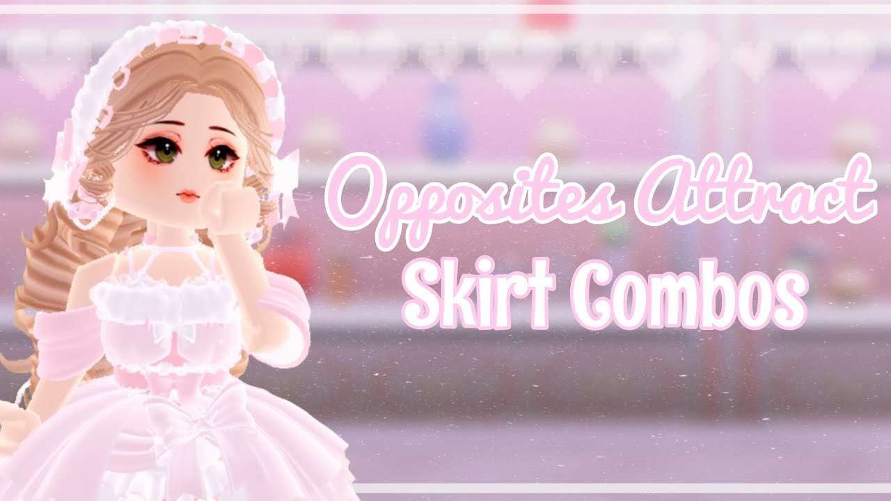 👗 Royalehigh Opposites Attract Skirt Combos 👗(trying on my skirts ...