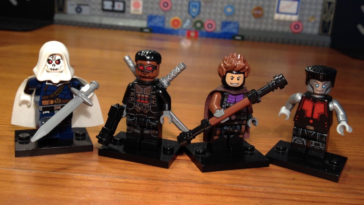 Lego Marvel Custom Colossus, Blade, Gambit, & Taskmaster - YouTube