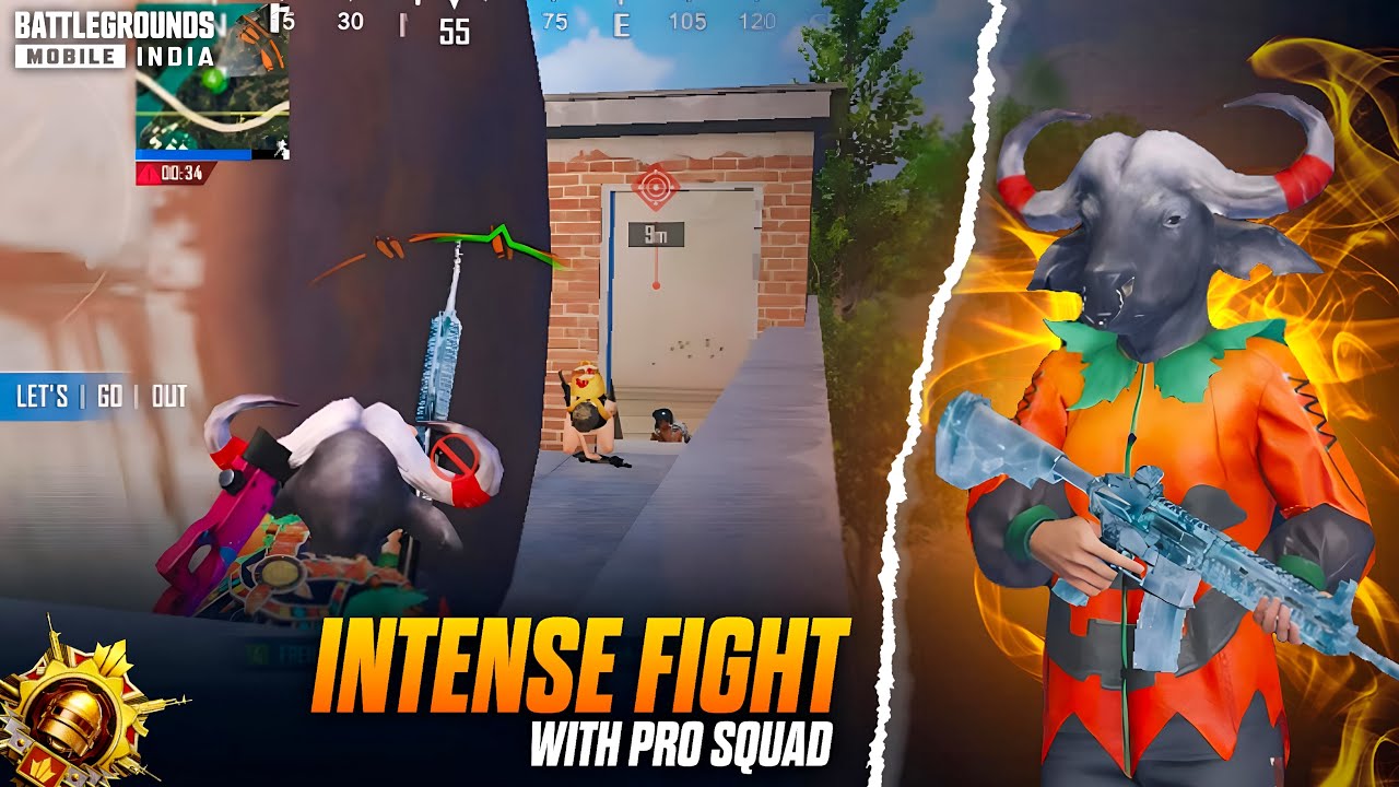 INTENSE FIGHT AGAINST PRO SQUAD 😳| BGMI - YouTube