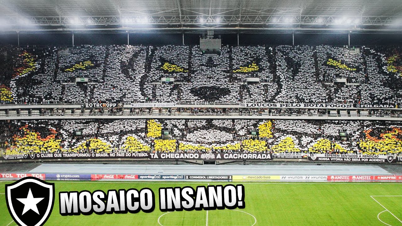 TORCIDA DO BOTAFOGO DEU MAIS UM SHOW NA LIBERTADORES! 🔴 Mosaico ...