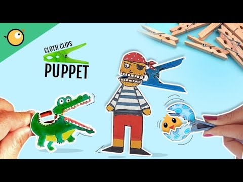 DIY Clothes Pins Puppet | Wooden Peg Craft | For Kids | How to make ...