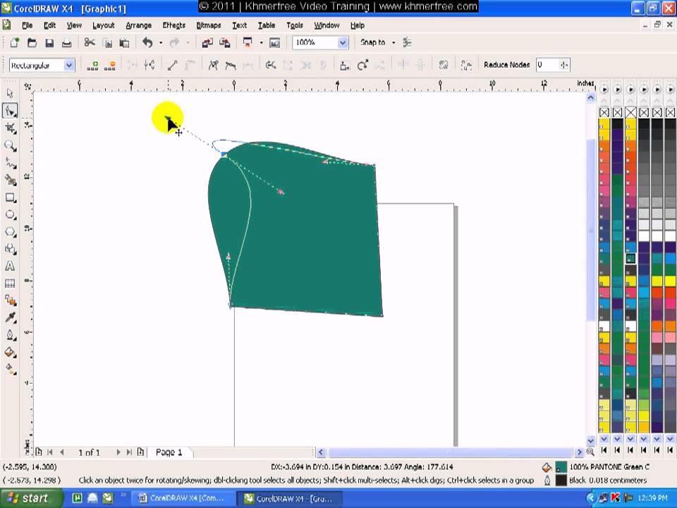 CorelDraw Tutorial How to Use Shape Tool - YouTube - YouTube
