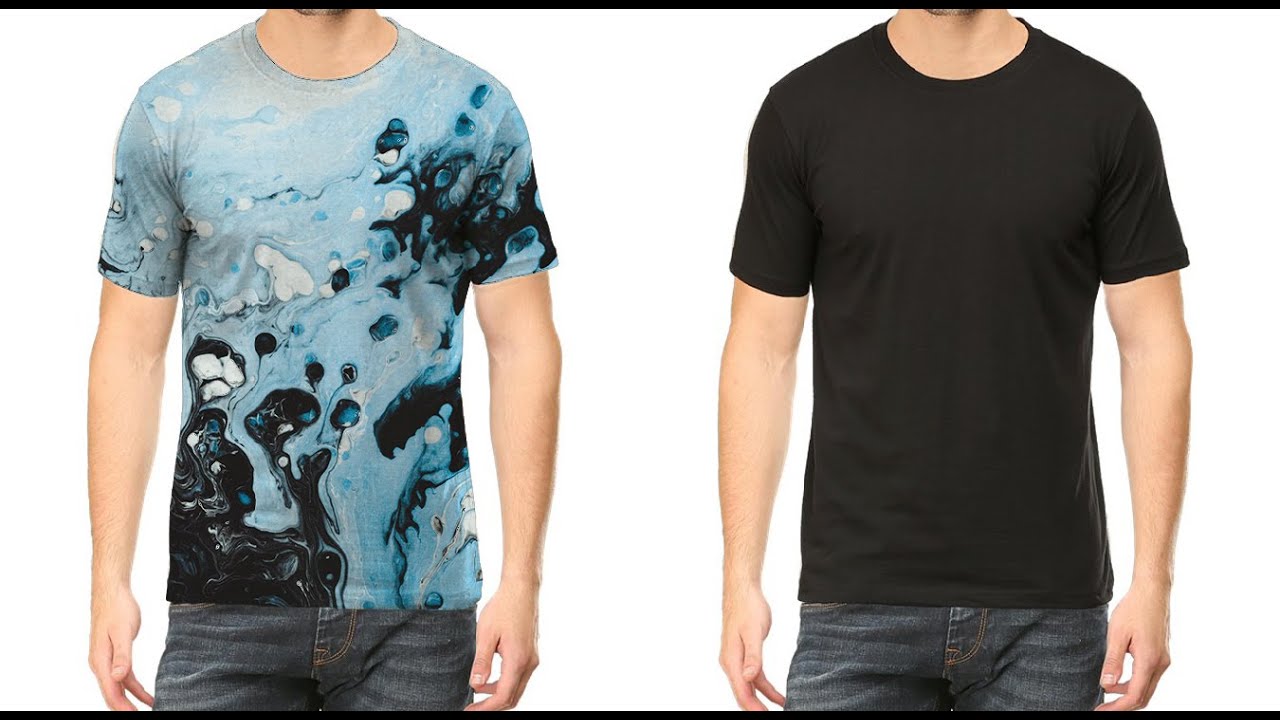 How to change T-shirt and its color in Adobe Photoshop - YouTube