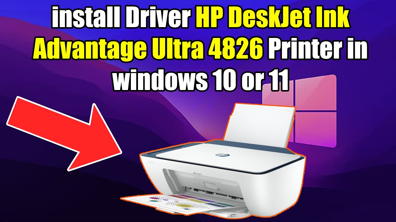 How to install Driver HP DeskJet Ink Advantage Ultra 4828 Printer in ...
