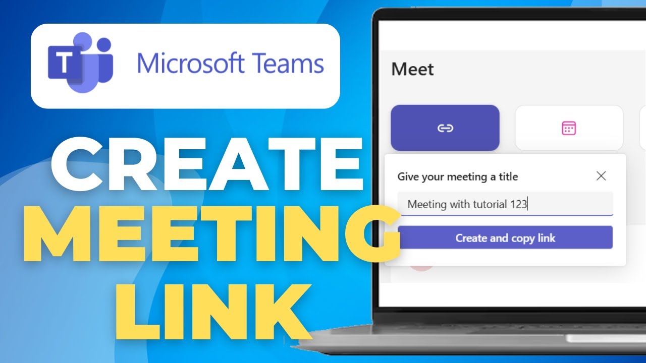 How To Create A Microsoft Teams Meeting Link (Quick Guide) - YouTube