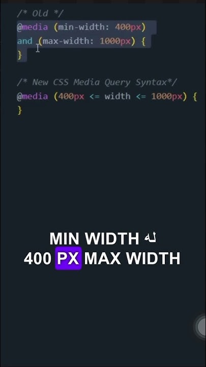 🔥Tricks جديده 🔥new media query syntax #programming #css #css3 #tips #frontend - YouTube