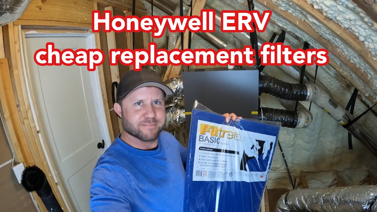 Making cheap replacement filters for my Honeywell ERV. Spray foam ...