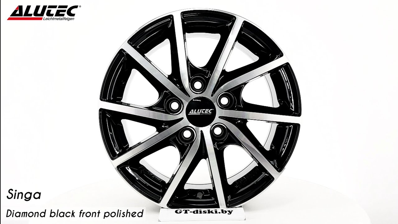 ALUTEC Singa Diamond black front polished - YouTube