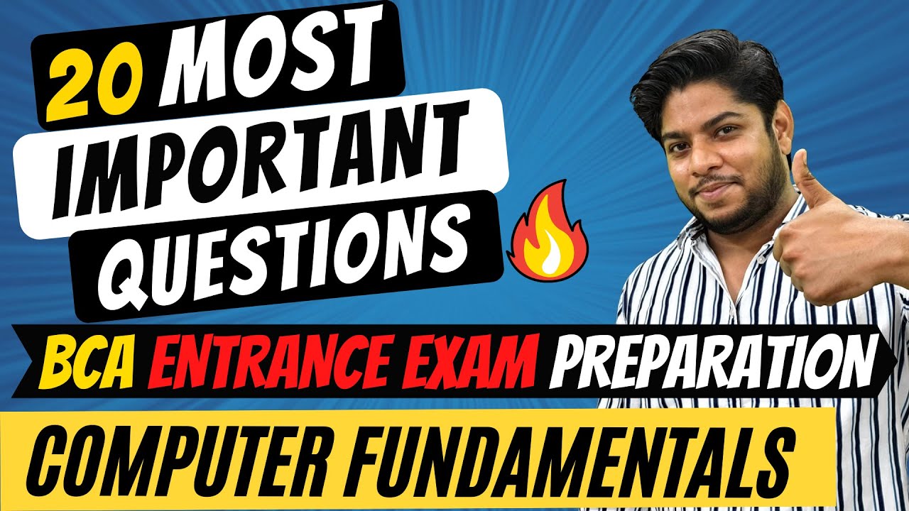 Computer Fundamentals Top 20 Questions BCA Entrance Exam Preparation computer-fundamentals-top-20-questions-bca-entrance-exam-preparation
