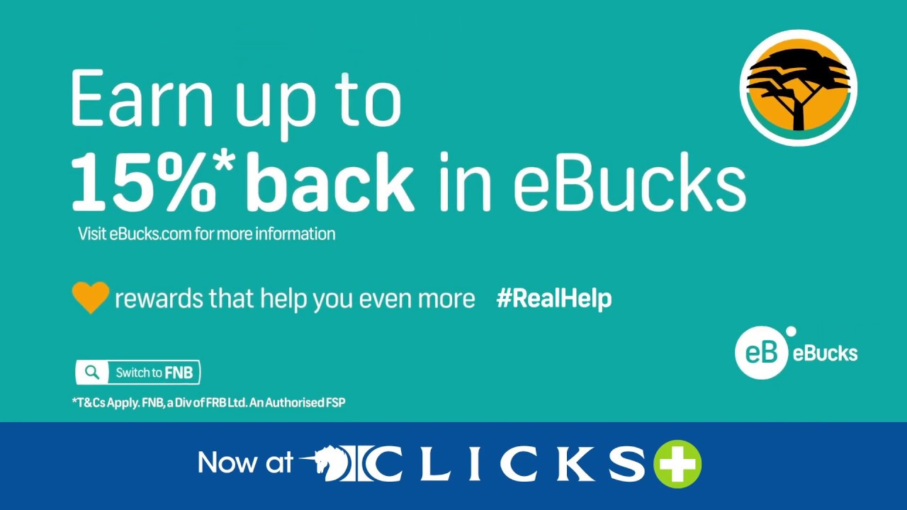 FNB eBucks are now available at Clicks! - YouTube