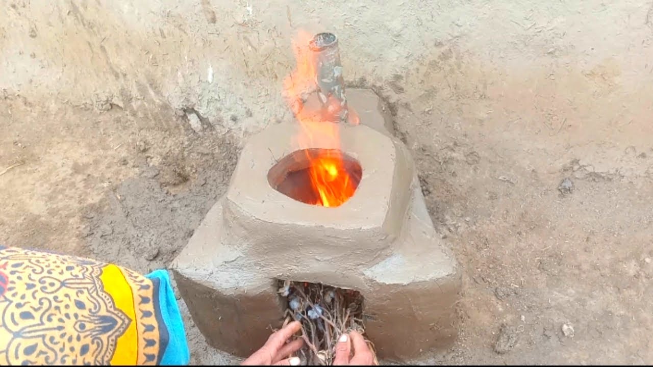 How To Make Clay Stove Mud Chulha Making At Home | Primitive Technology ...